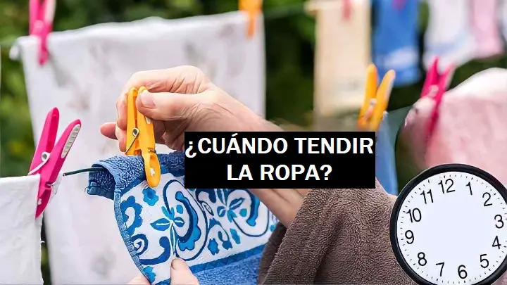 ¿Cuál es el mejor momento para tender la ropa si afuera está húmedo? el ...